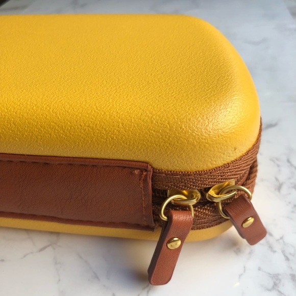 Sephora | Bags | Nwt Brigs Luggage Yellow Hard Shell Cosmetic Case ...